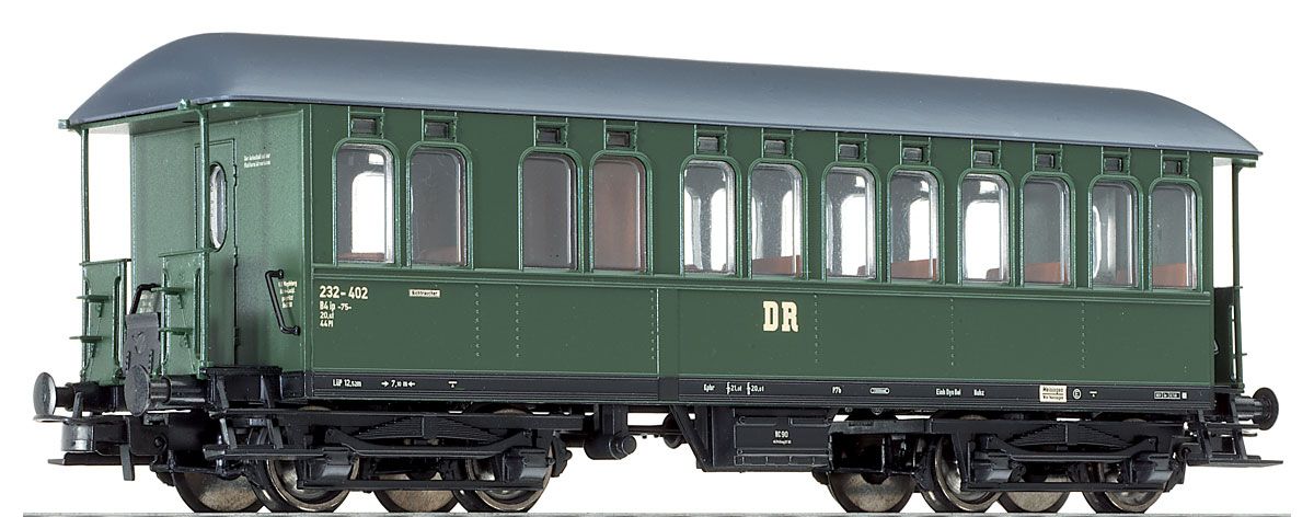 L381502 LILIPUT Пассажирский вагон 2-го класса "Langenschwalbacher" тип B4ip, DR, Ep.III, H0 1/87