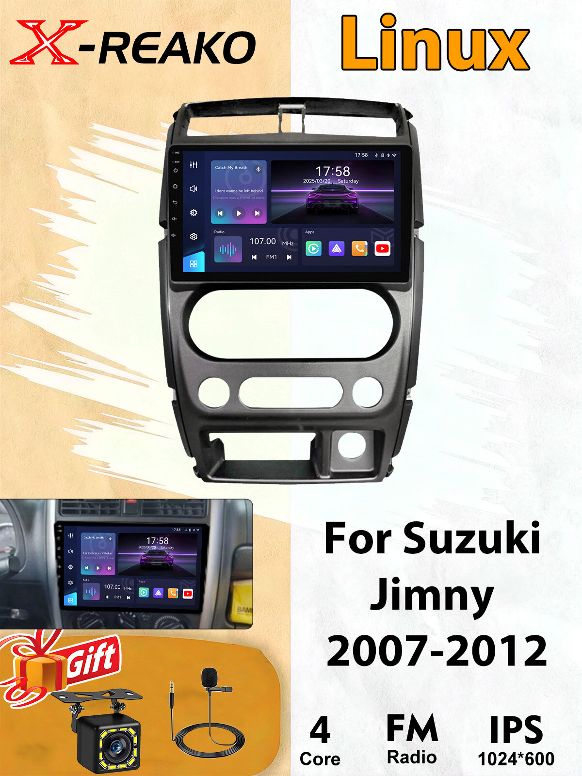 Магнитола Андроид для Suzuki Jimny 2005-2019/ Сузуки Джимни