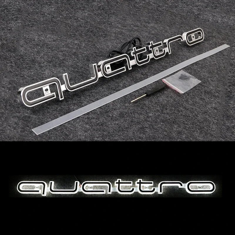 Светодиодная эмблема Quattro WhiteLight для Audi