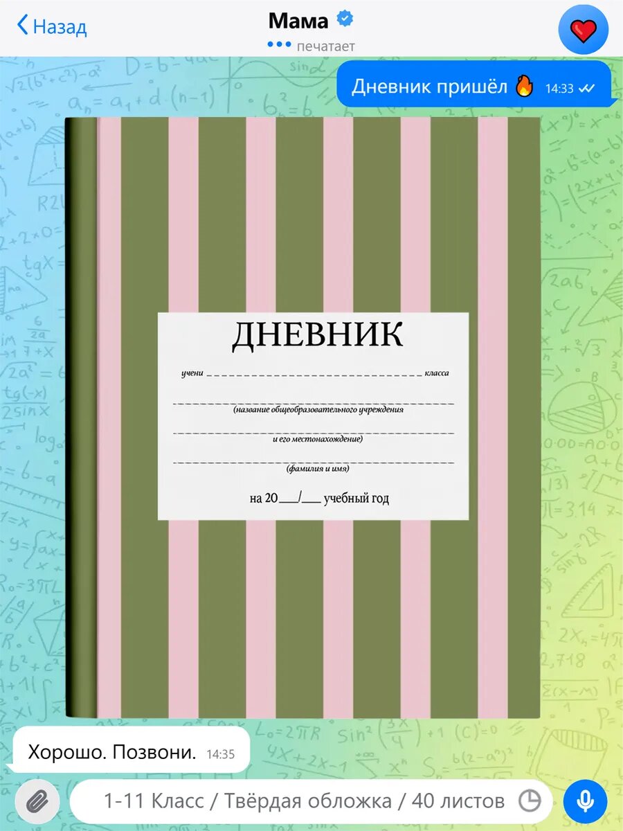 Школьный дневник с принтом y2k pinterest