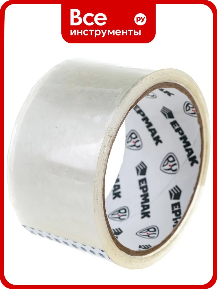 Клейкая лента ермак прозрачная, 48мм x 40м 687-021