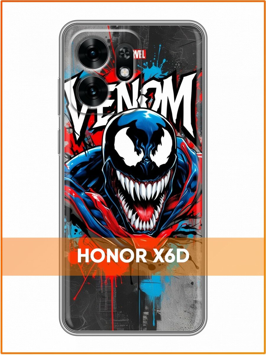 Чехол для Honor X6D с принтом для мальчиков с Веномом (Хонор х6д)