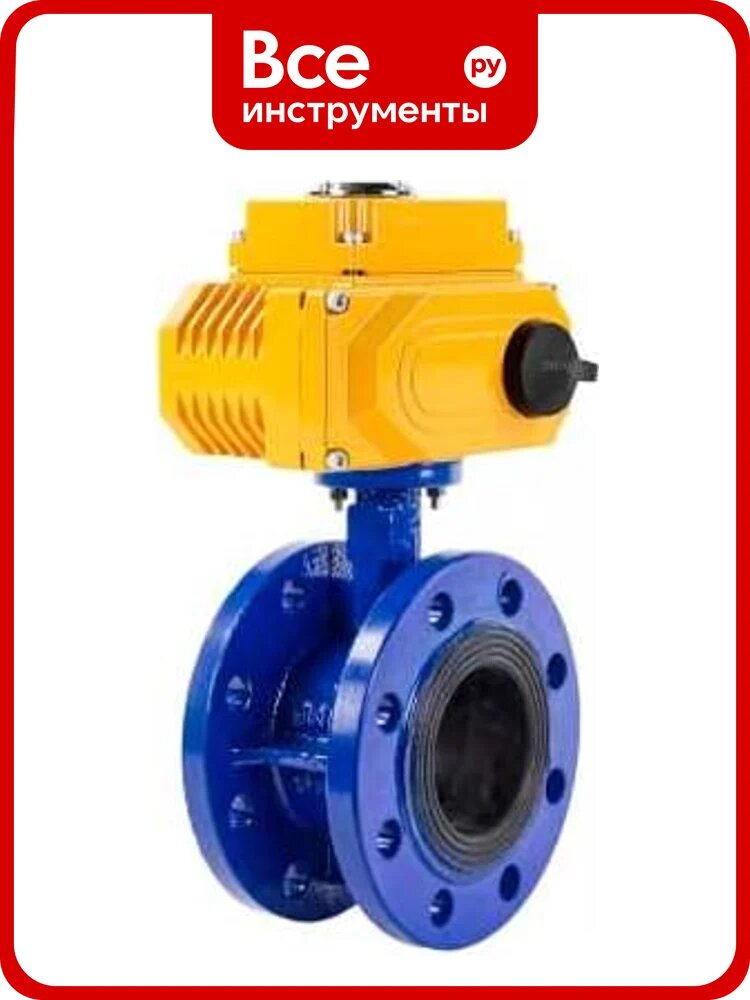Затвор дисковый поворотный DN-ru GGG40-304-EPDM-2W-F-H Ду50 Ру16 фланцевый эл. привод QT-015 220В с моментной муфтой 220В D050-92224