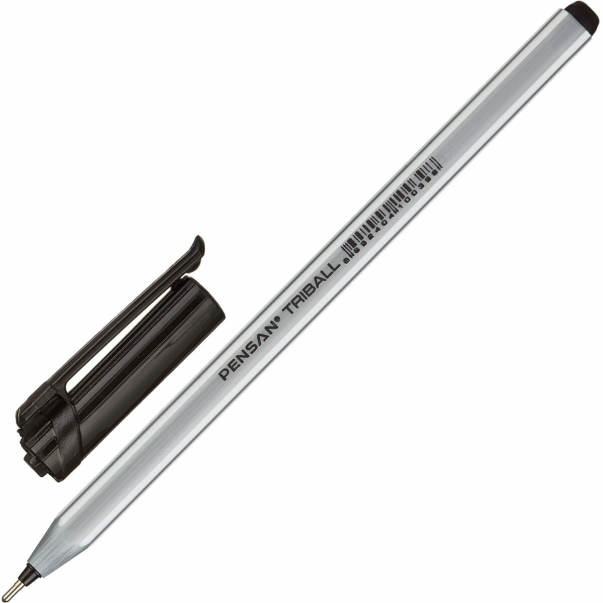 Ручка шариковая Pensan Triball (0.5мм, черная, масляная основа) (1003/12), 1шт.