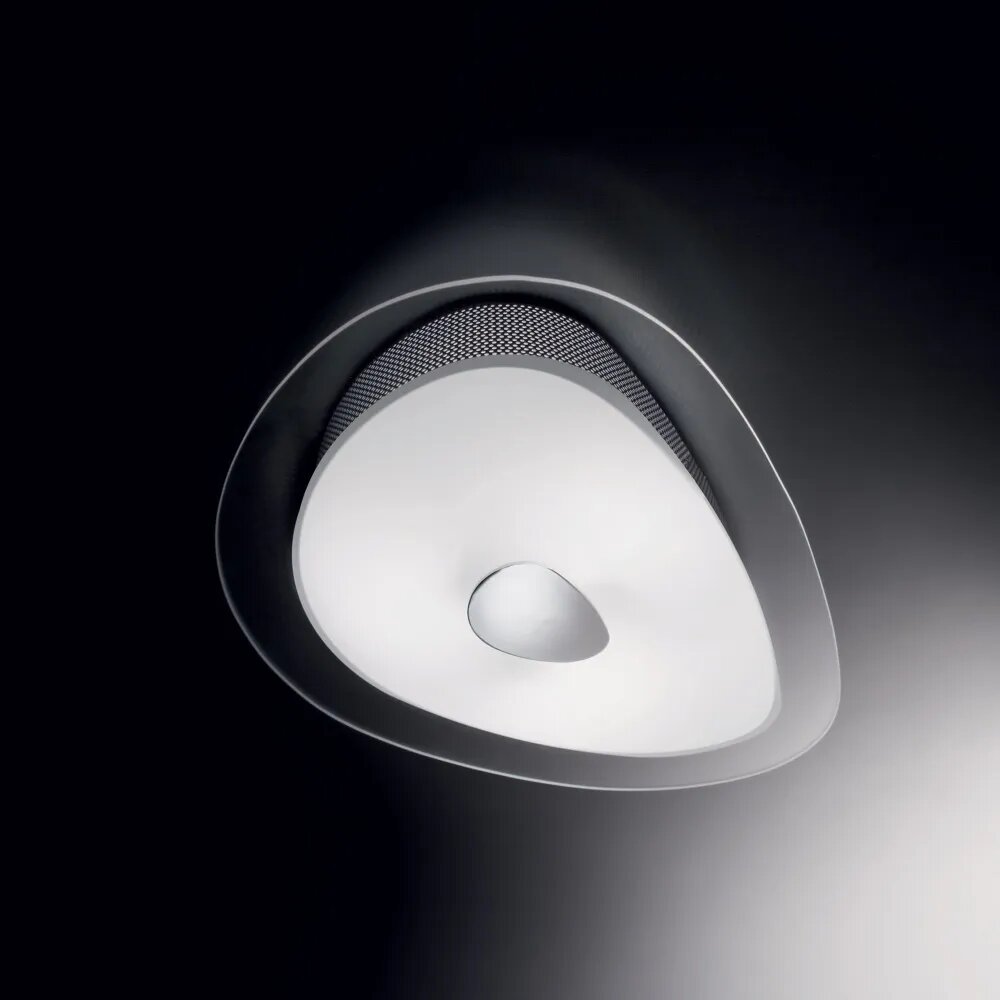 Светильник потолочный ideal lux Geko PL2 макс.2x60Вт IP20 Е27 230В Белый/Хром Стекло/Металл Без ламп 010861.