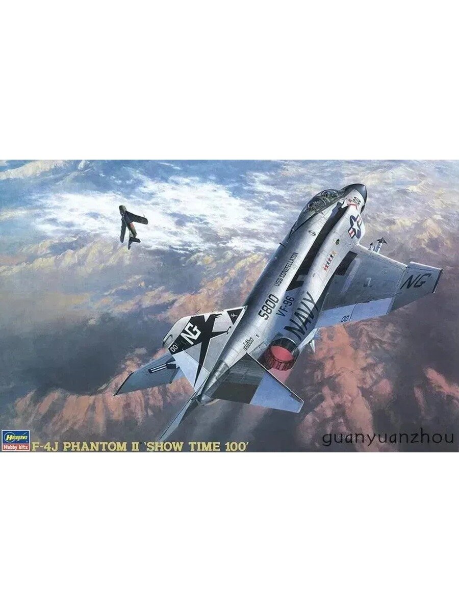 Сборная модель игрушечного самолёта F-4J Phantom II в масштабе 1/48, 400 деталей