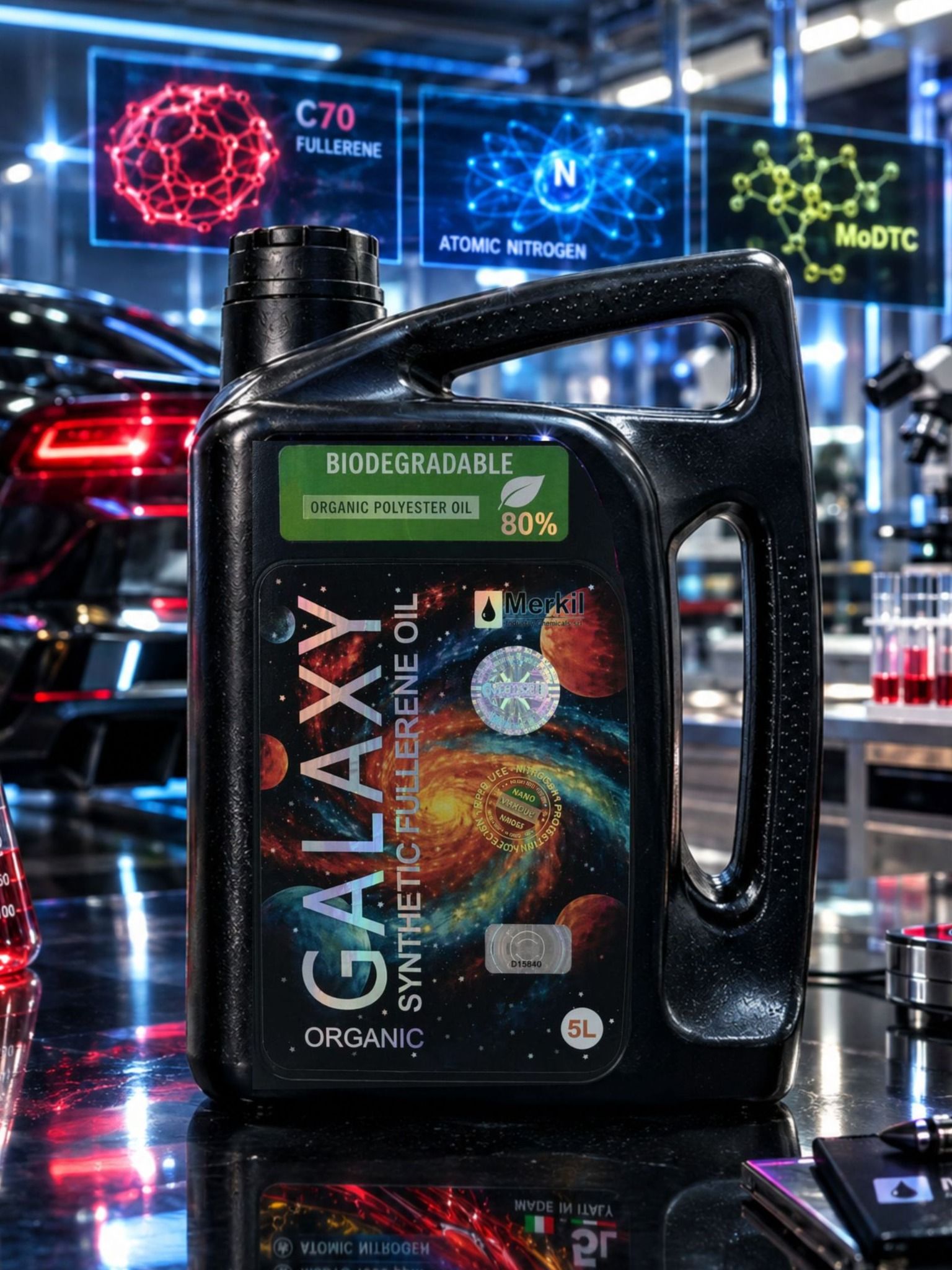 20W GALAXY с фуллереном С70 для вилочных амортизаторов, 5л