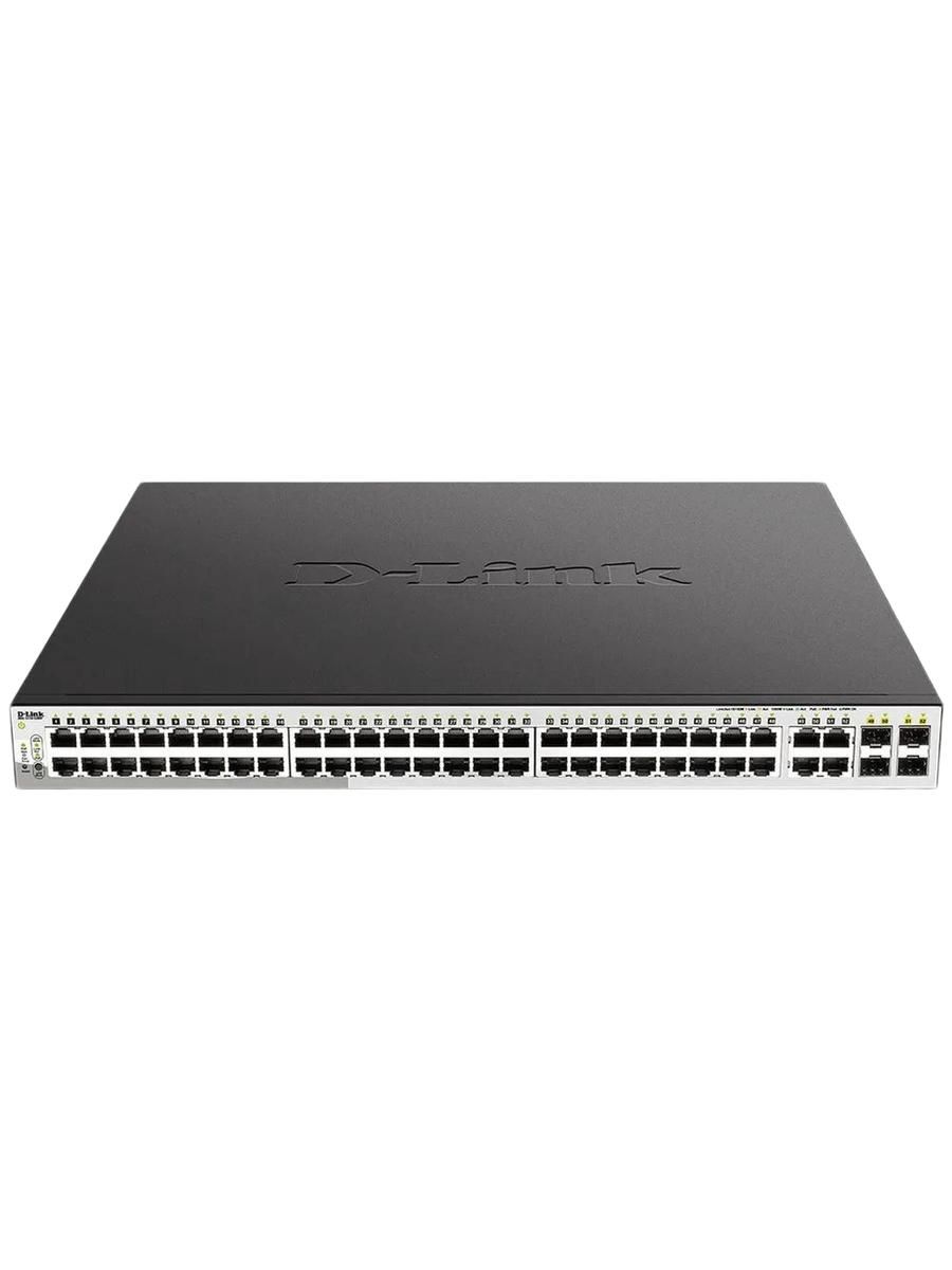 Коммутатор D-Link DGS-1210-52MP/F4A, L2, 104 Гбит/с, настраиваемый (DGS-1210-52MP/F4A)