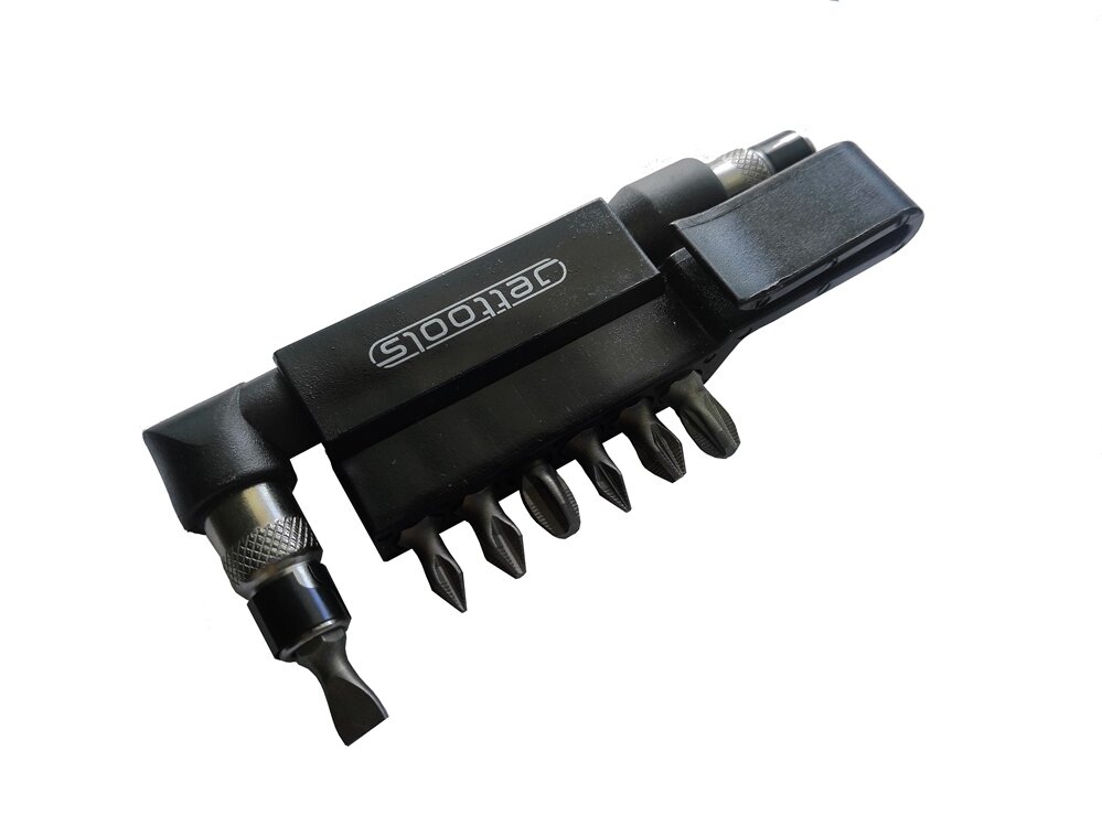Биты в наборе Jettools с угловой отверткой 1/4' 8 штук