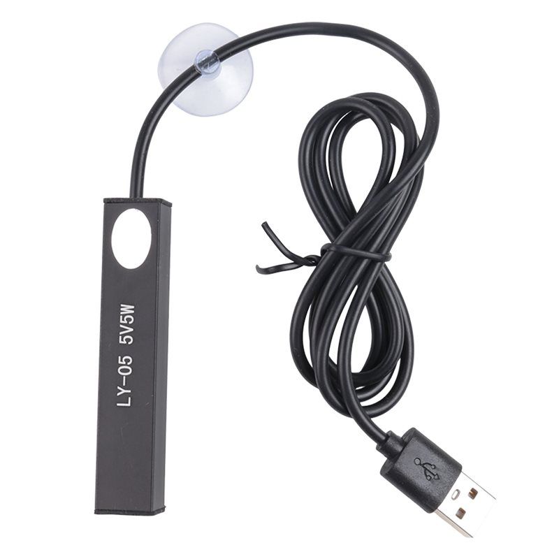 Мини-обогреватель для аквариума 5W USB, алюминиевый, водонепроницаемый/для мини-террариума