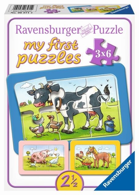 Пазл Ravensburger Зверята, 18 элементов