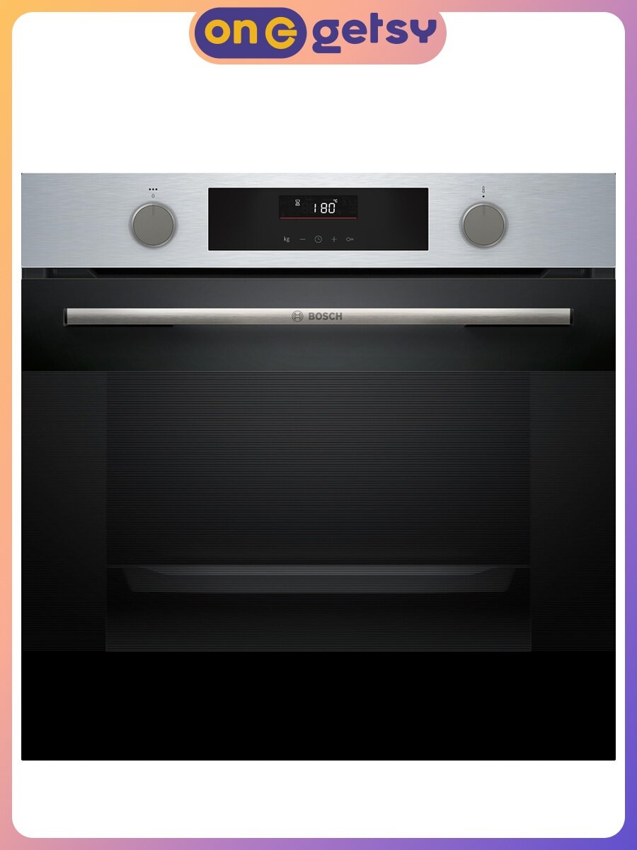 Электрический духовой шкаф Bosch HUA736ER0 Serie 4, 59.4 см, 76 л, 8 режимов, гриль, конвекция, гидролитическая очистка