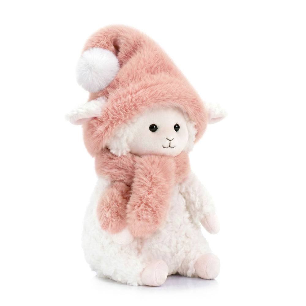 Игрушка мягкая Orange Toys "Овечка Зефирка в персиковой шапочке Символ года 2027", размер 20 см