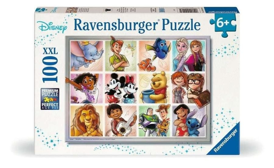 Пазл Ravensburger Disney Персонажи XXL, 100 элементов, для детей от 6 лет