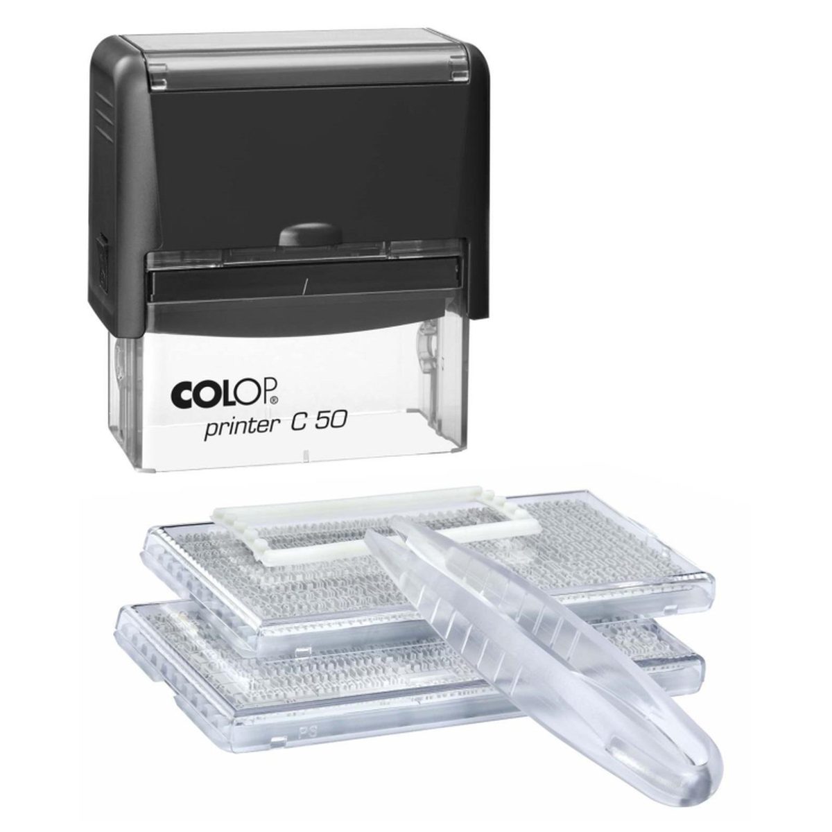 Штамп самонаборный Colop Printer C50-Set-F (69х30мм, 8/6 строки, съемная рамка)