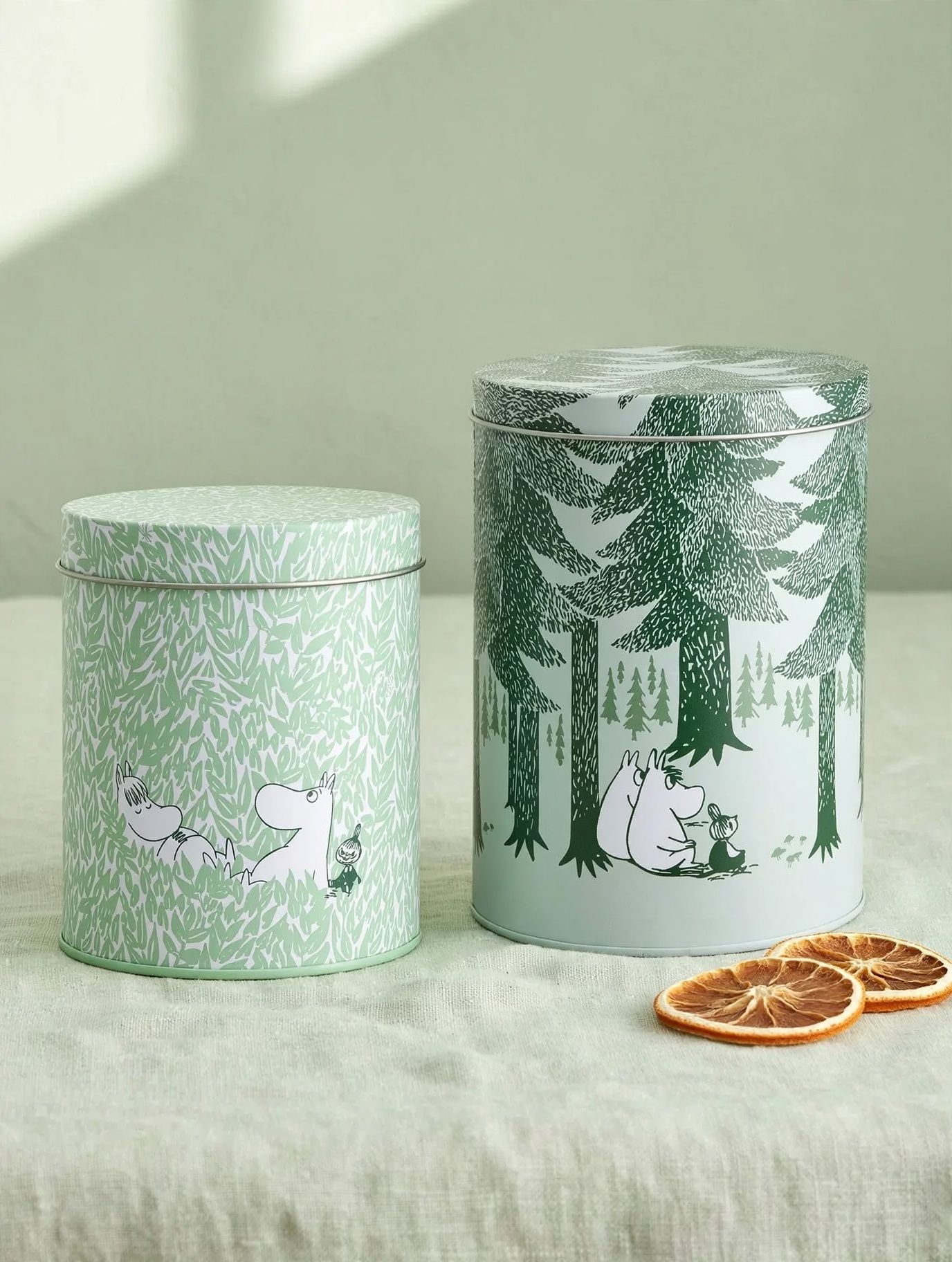 Банка для хранения Muurla Moomin "Лес", набор 2 шт.