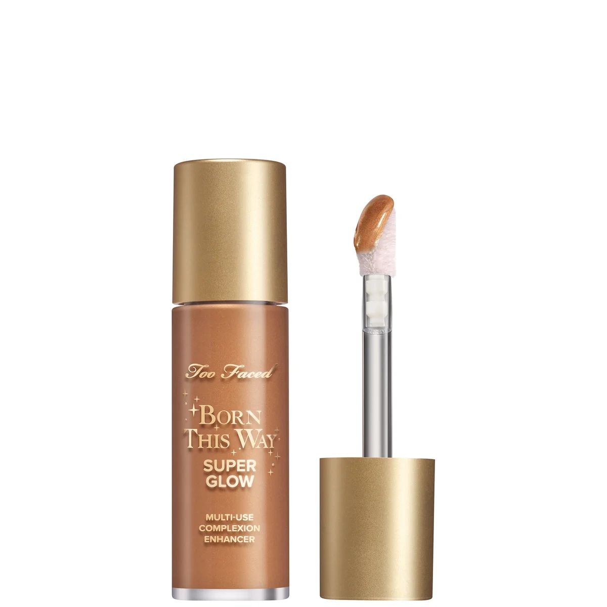 Too Faced Жидкий многофункциональный хайлайтер Born This Way Super Glow, 30 мл - Bronzed Peach