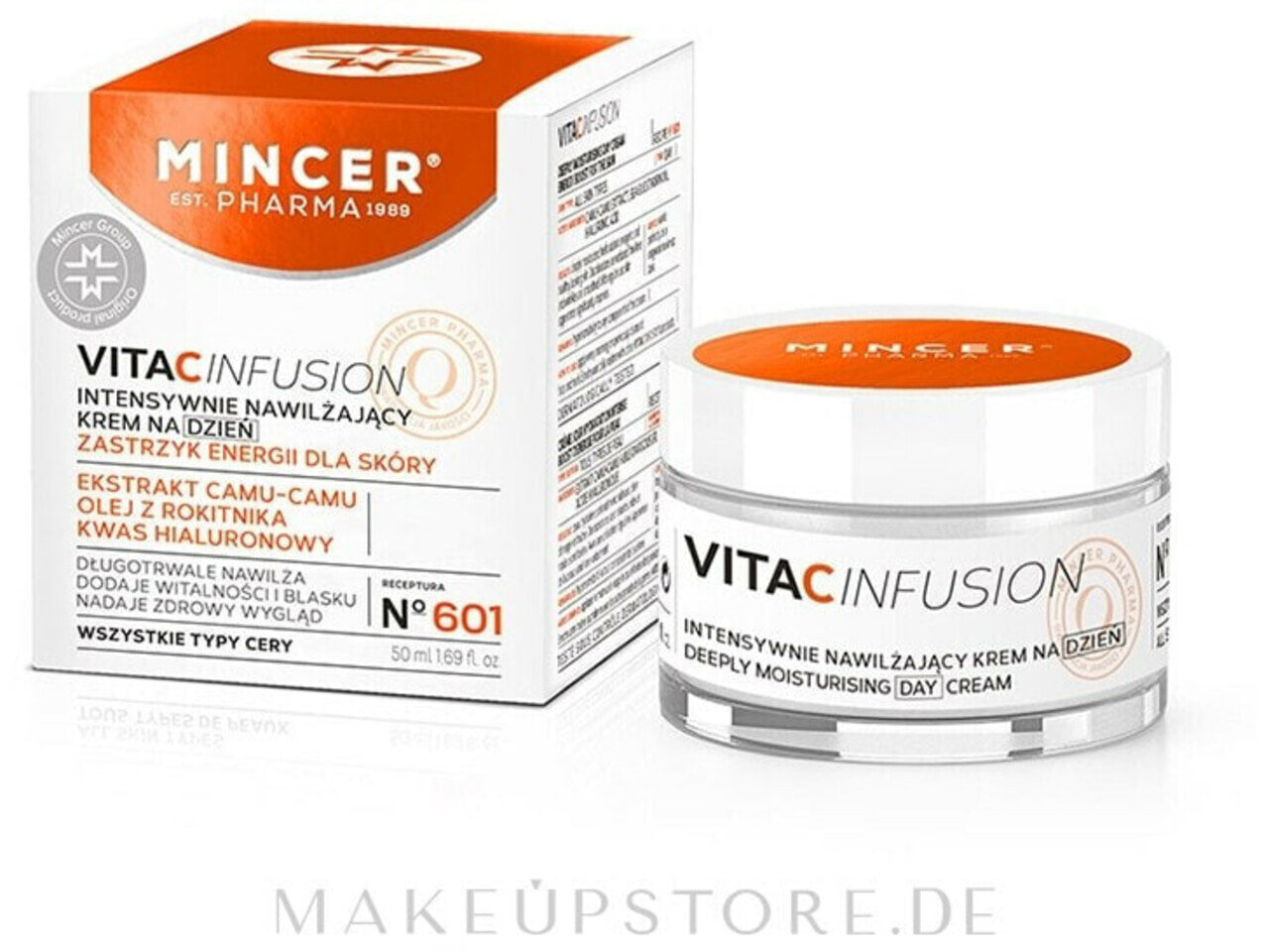 Крем для лица Mincer Pharma увлажняющий Vita C Infusion, увлажняющий уход