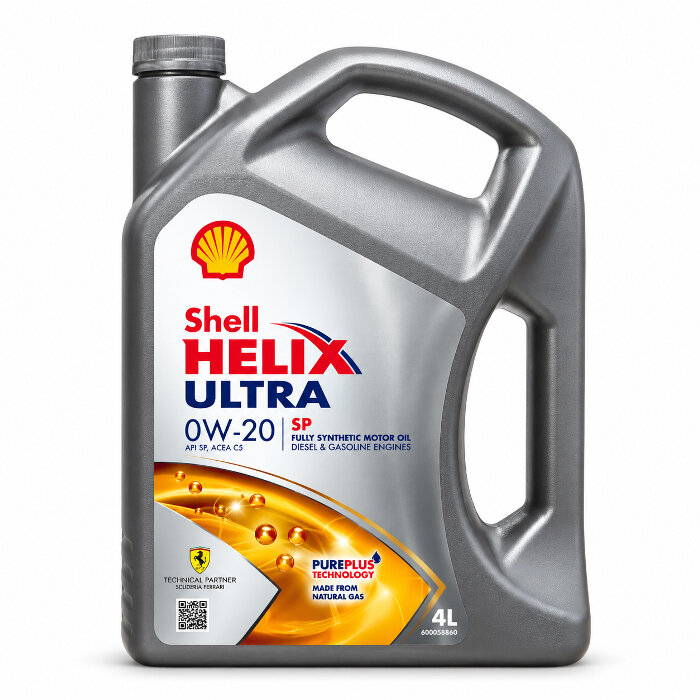 Синтетическое моторное масло Shell Helix Ultra SP 0W-20, 4л