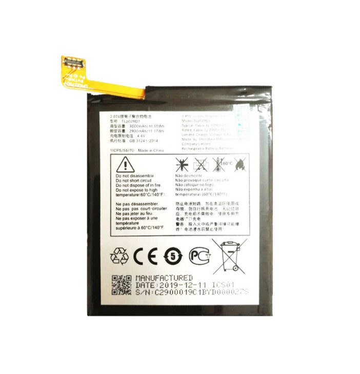 Аккумуляторная батарея MyPads 3000mAh TLp029D1 на телефон Alcatel 3L 5034D + инструменты для вскрытия