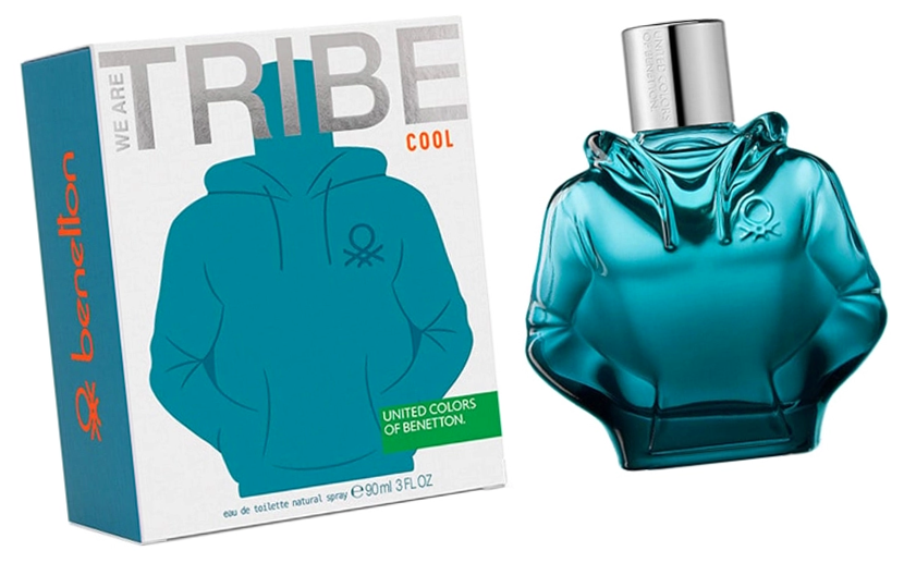 Парфюм мужской Benetton We Are Tribe Cool 90 мл - Бенеттон Ви А Трайб Кул туалетная вода