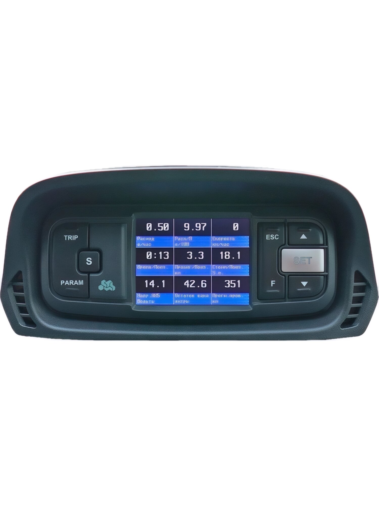 Бортовой компьютер Multitronics TC 760 - дисплей 2.4 дюйма, крепление на приборную панель, поддержка всех современных и оригинальных протоколов диагн