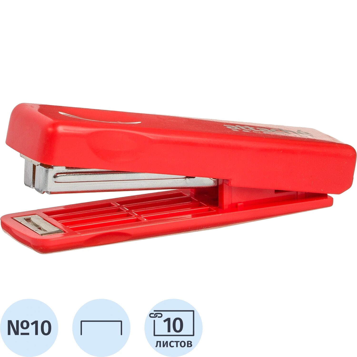 Attache Selection Степлер Attache Selection PSR1010-1 до 10 листов красный (скобы № 10)