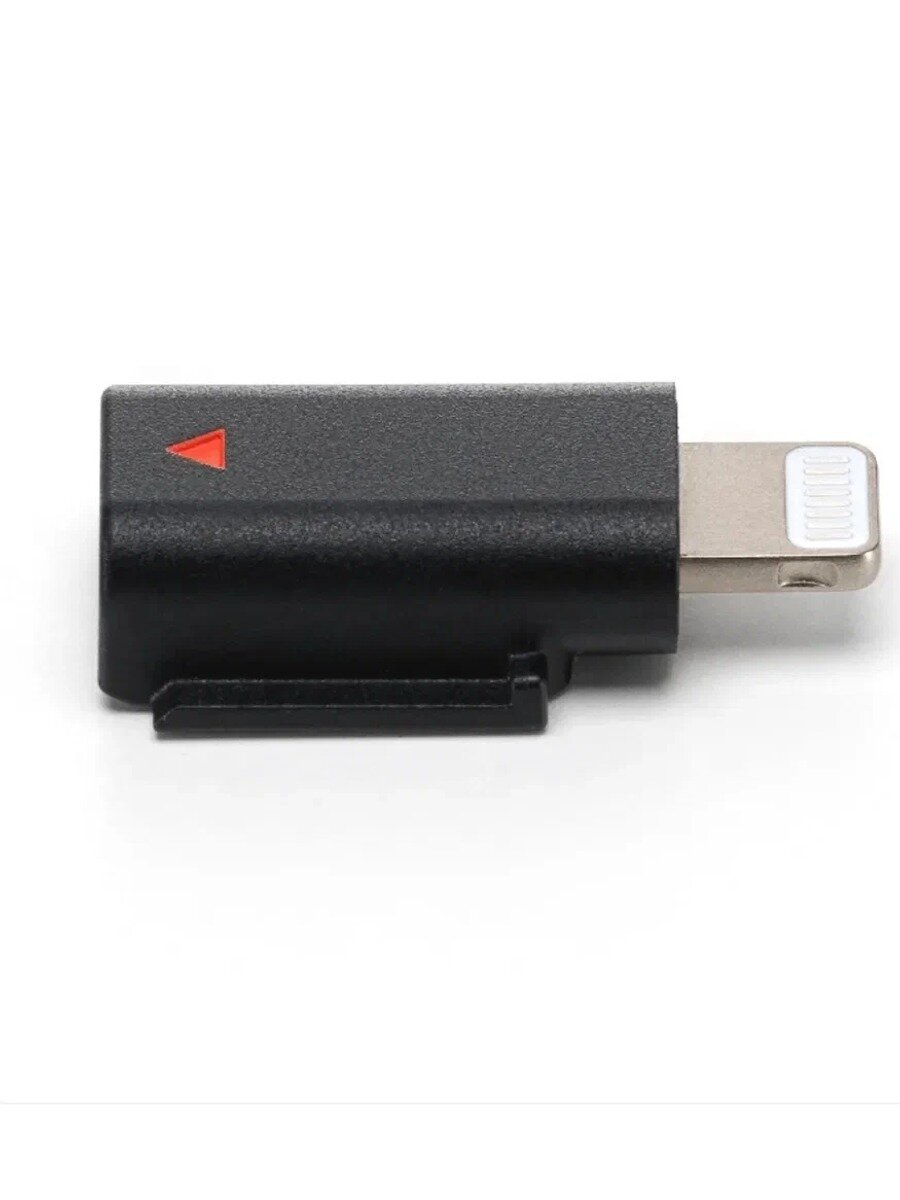 DJI Аксессуар для микрофона универсальный Разъём для телефона DJI Mic 3 (Lightning), черный матовый
