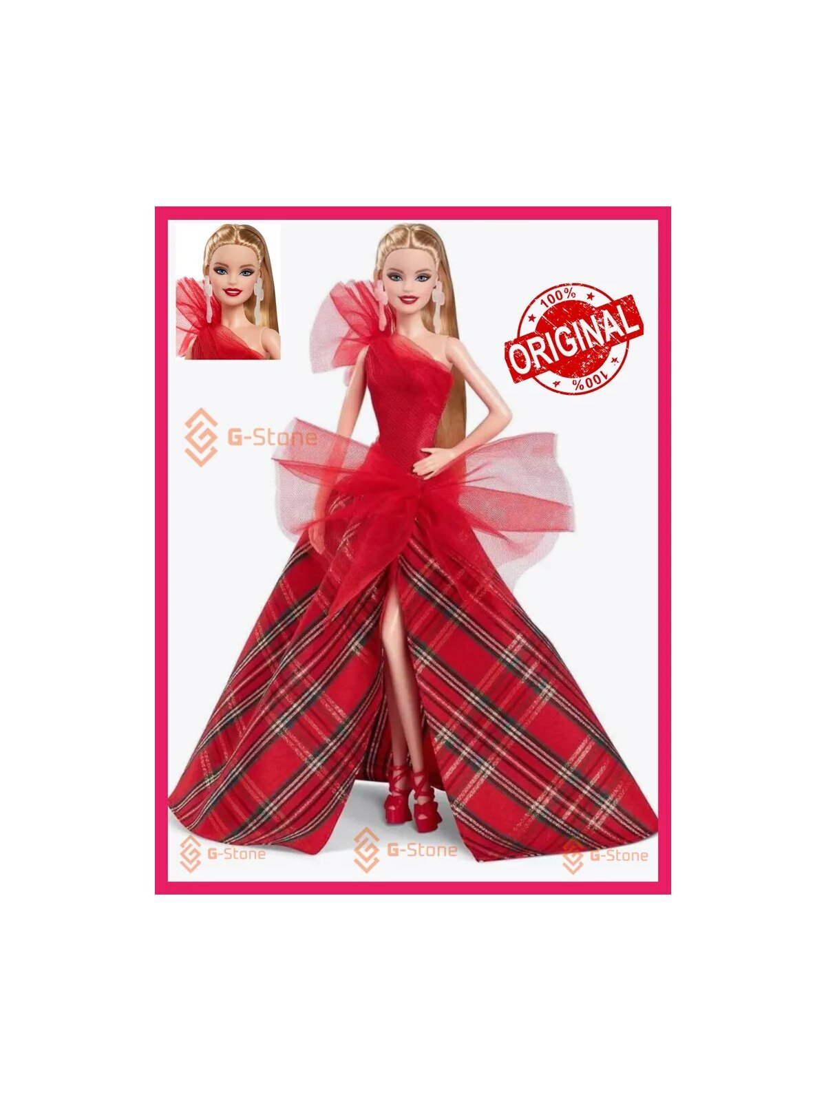 Barbie Кукла 2024 Праздничная блондинка(Barbie 2024 Holiday Blonde Doll), HRM61