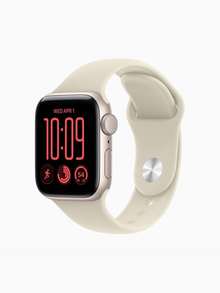 Умные часы Apple Watch SE3 GPS 40mm Starlight Aluminium Case with Sand Sport Band - M/L (MJKW4)