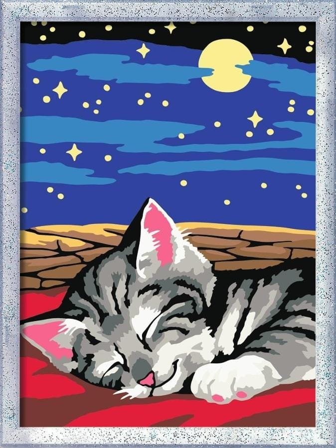 Набор для рисования, росписи Ravensburger CreArt for Kids, Спящий кот, для детей