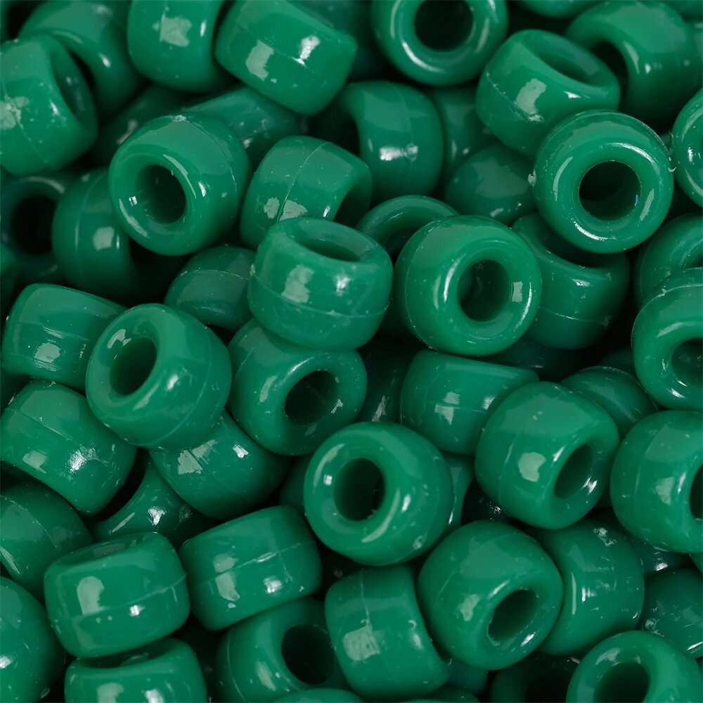 Бусины Пони акрил 100 шт. dark green