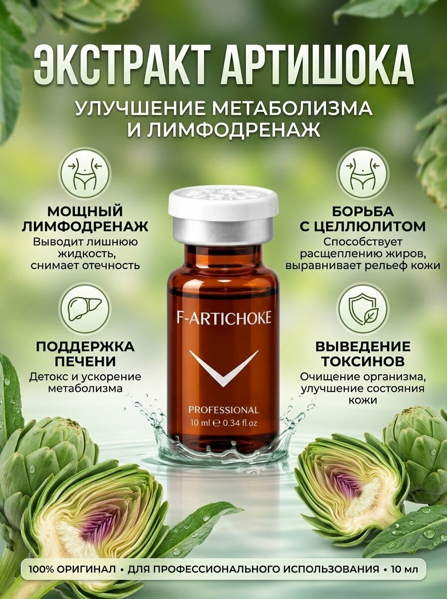 Fusion Mesotherapy Антицеллюлитная сыворотка F-ARTICHOKE, 10 мл