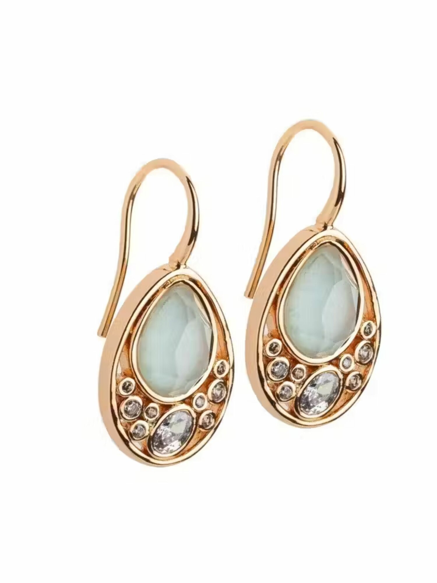 Серьги Fiore Luna, кристаллы Swarovski