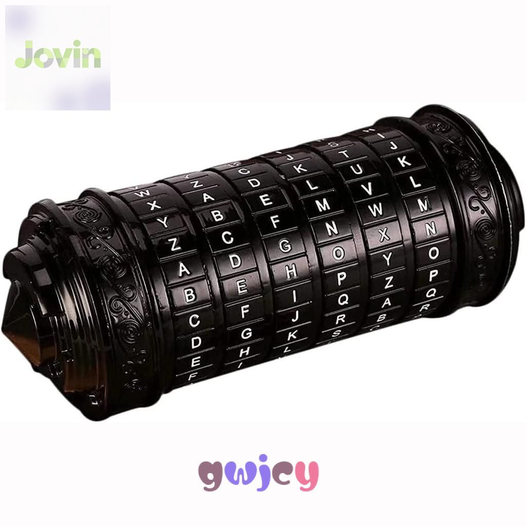 Металлическая шкатулка головоломка Криптекс Код Да Винчи - Черный