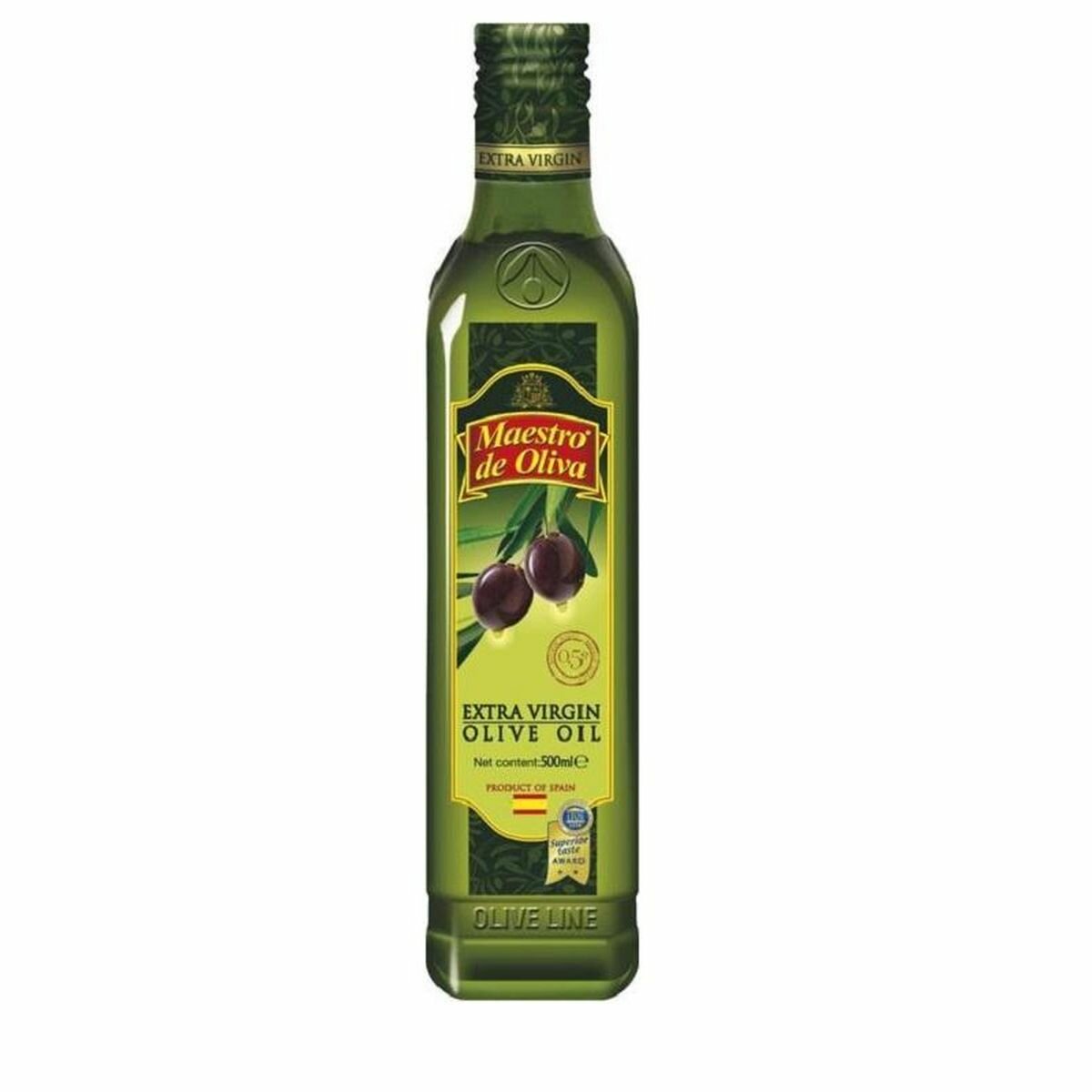 Масло оливковое Maestro De Oliva Extra Virgin 0.5л (1753791), 1шт.