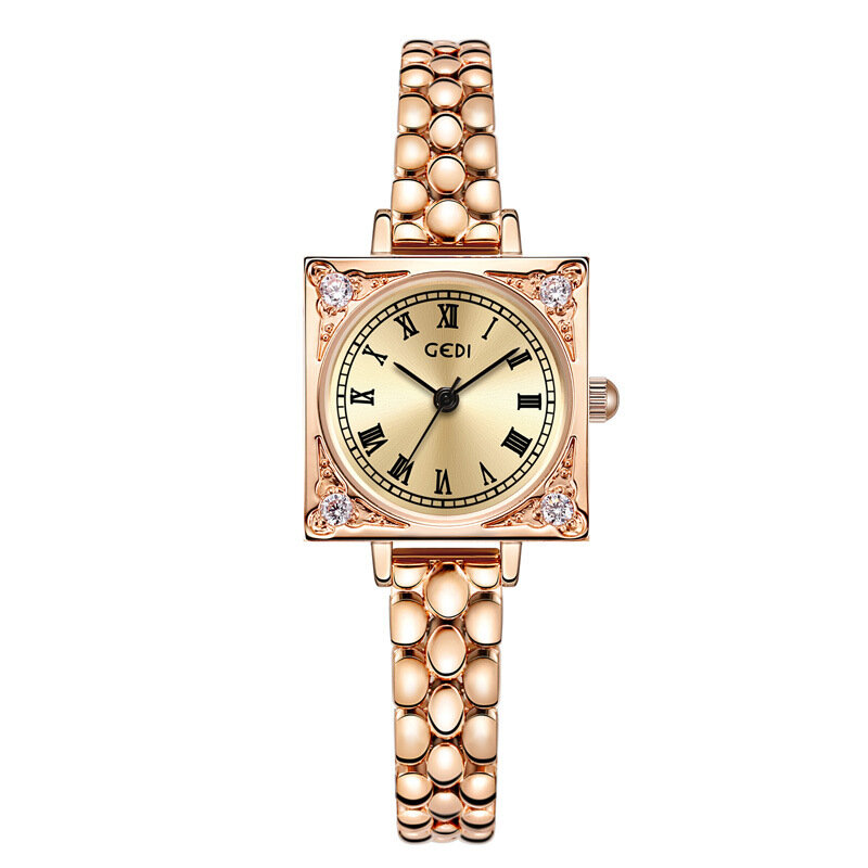 Винтажные кварцевые часы Godiva Retro High-Value для женщин, изысканные часы с маленьким квадратным циферблатом, легкие и роскошные водонепроницаемые часы для женщин