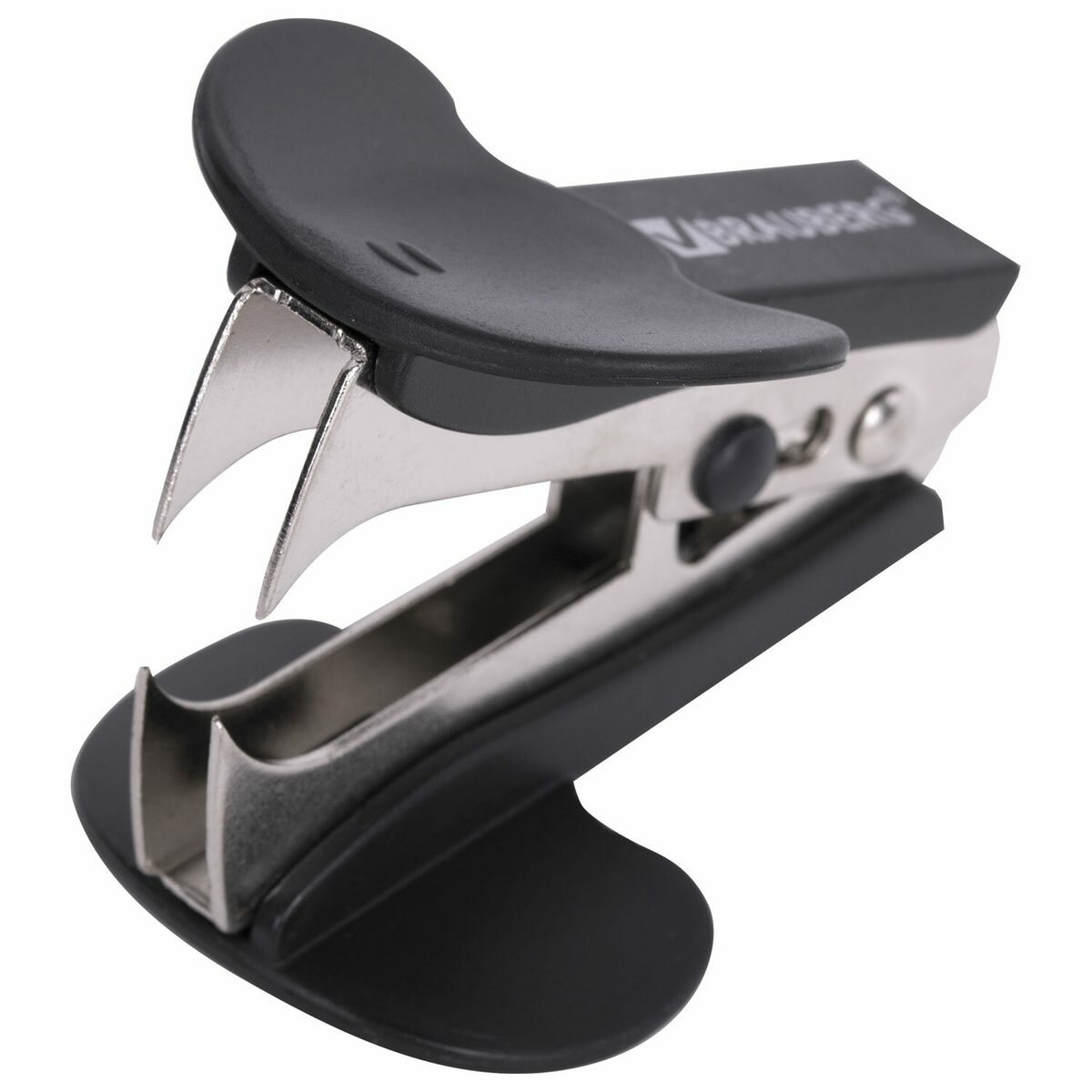 Антистеплер Brauberg Classic, для скоб № 10 и № 24/6, с фиксатором, черный (222547), 24шт.