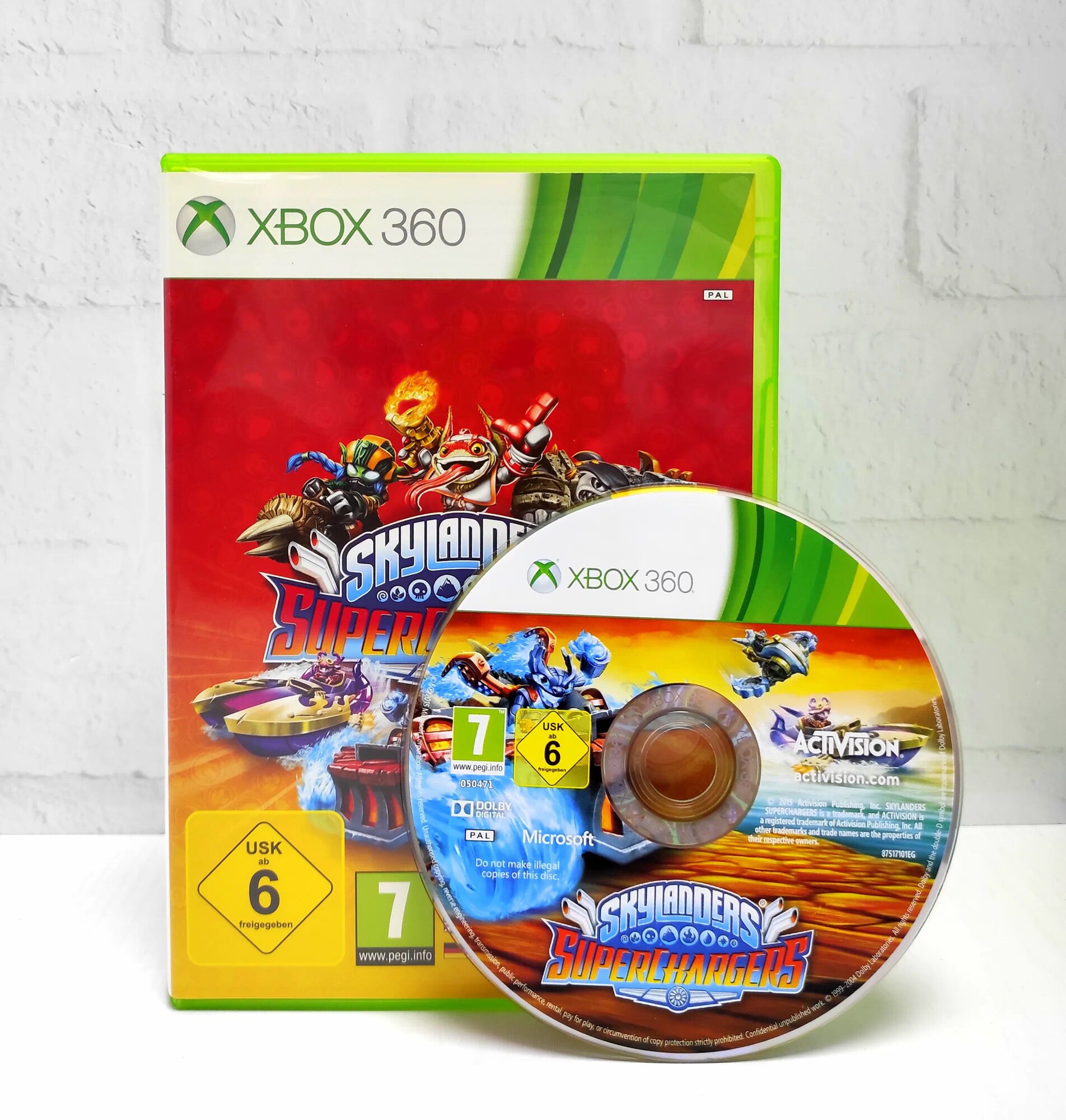 Skylanders Superchargers (Только диск) Английский язык Видеоигра на диске Xbox 360. Товар уцененный