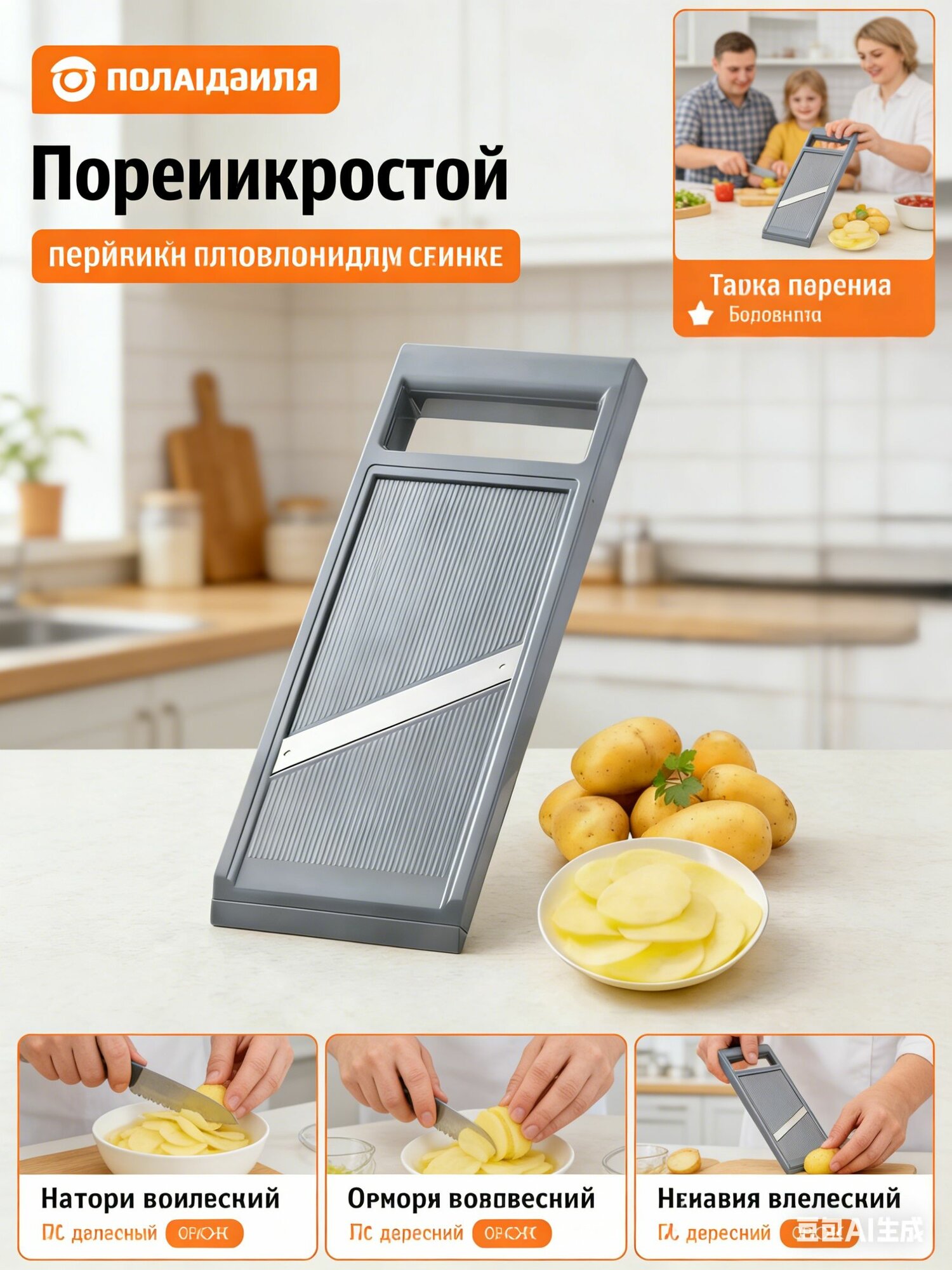 Шинковка для капусты ручная 27 см, тёрка-овощерезка с острым лезвием, широкая для консервации и салатов, нож для капусты