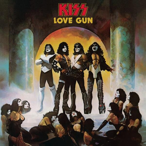 KISS - Love Gun, (1LP, Европейский Союз, Импортное, LIMITED TANGERINE & AQUA SPLATTER VINYL EDITION) Виниловая пластинка