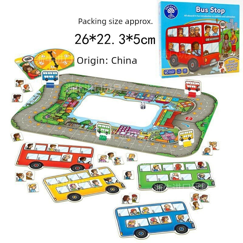 Orchard Toys Автобусная Остановка: Настольная Игра для Возраста 4-8 с Общим Транспортом и Счетом