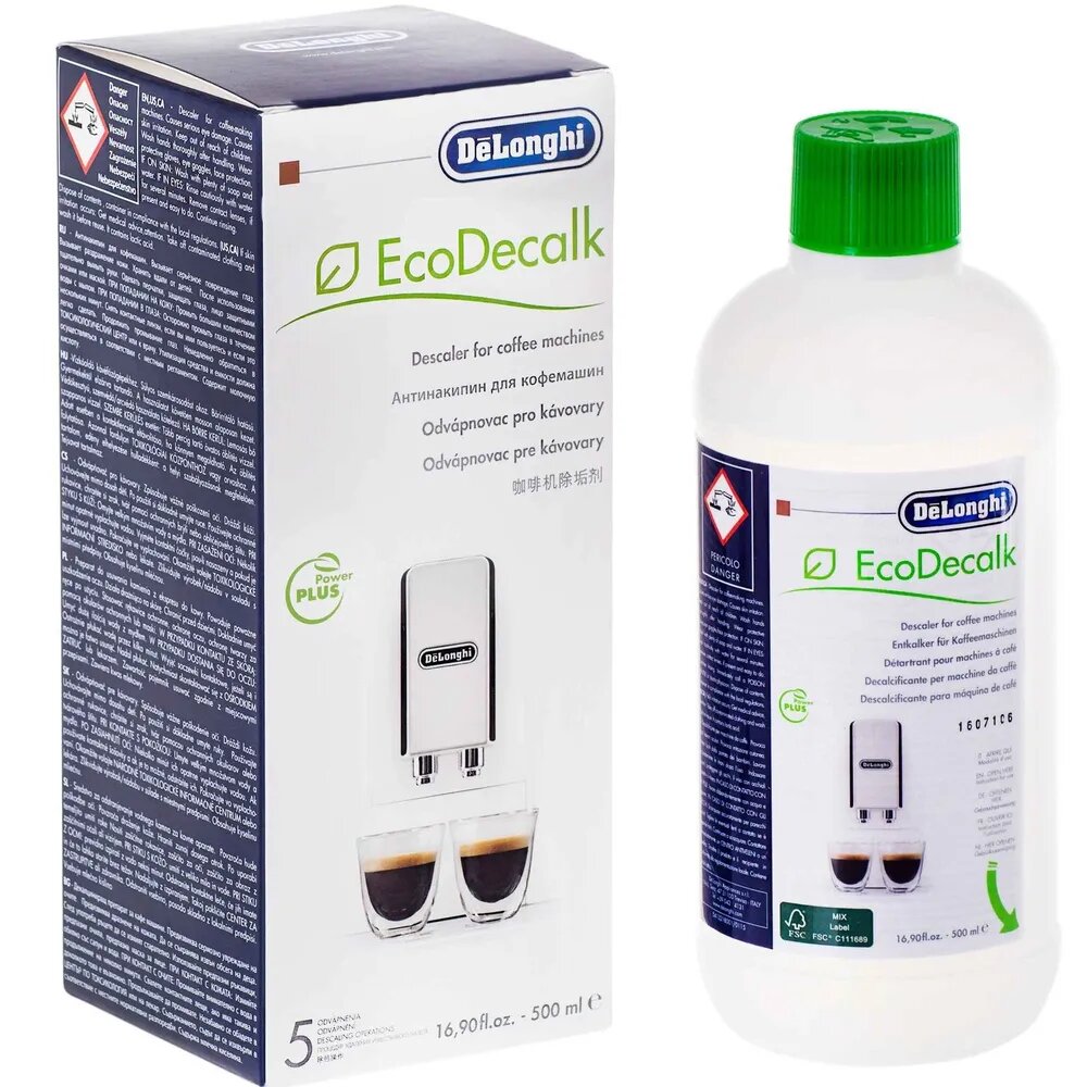 Средство для чистки кофемашины De'Longhi EcoDecalk DLSC, 500 мл