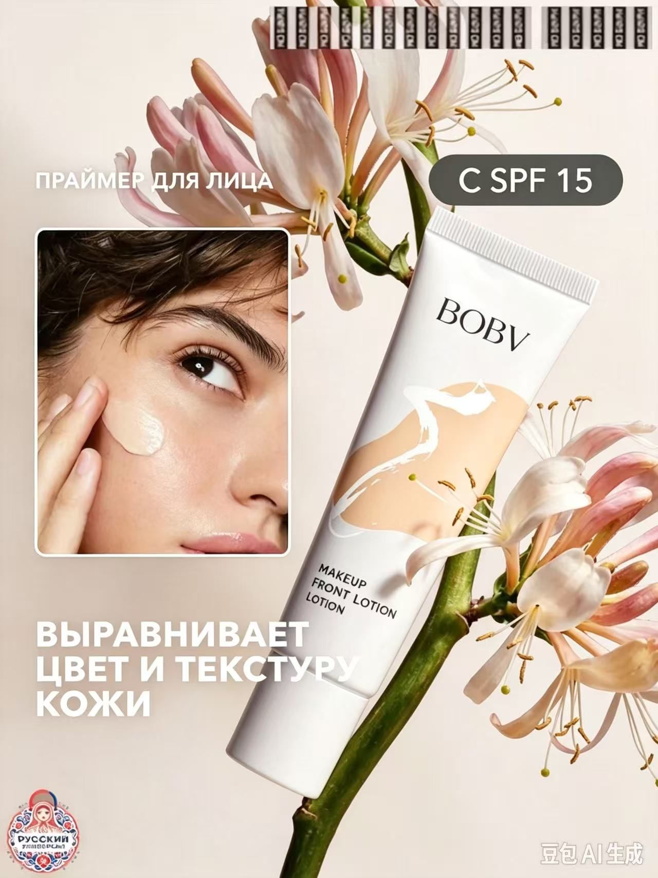 SHIKstudio Праймер для лица FACE PRIMER SPF 15 выравнивающий тон, с сиянием, база под макияж, основа для лица и век, 30