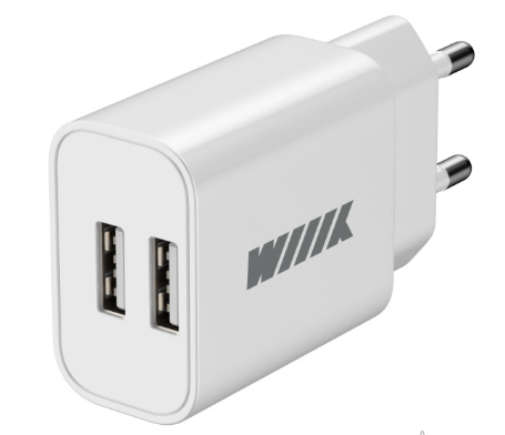 Сетевое ЗУ Wiiix UNN-1-2-01 2.4A 2xUSB универсальное белый