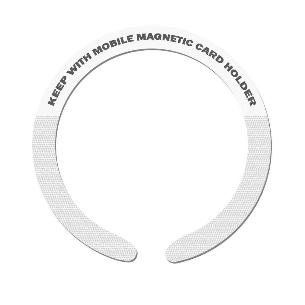 Магнитная Металлическая Наклейка-кольцо Для Беспроводной Зарядки Magsafe, Белый, B Style White 1PCS