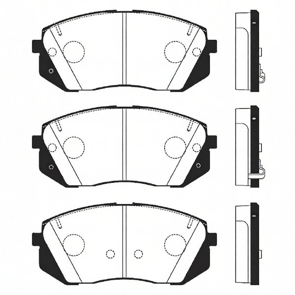Колодки тормозные дисковые Kia Optima JF 2.0 16 SP1848 Sangsin brake арт. SP1848