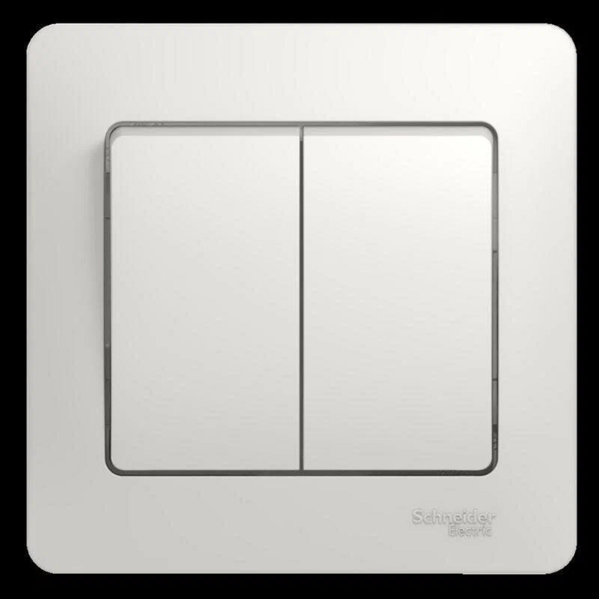 Выключатель 2-кл. СП Glossa 10А IP20 (сх. 5) 10AX в сборе бел. SchE GSL000152
