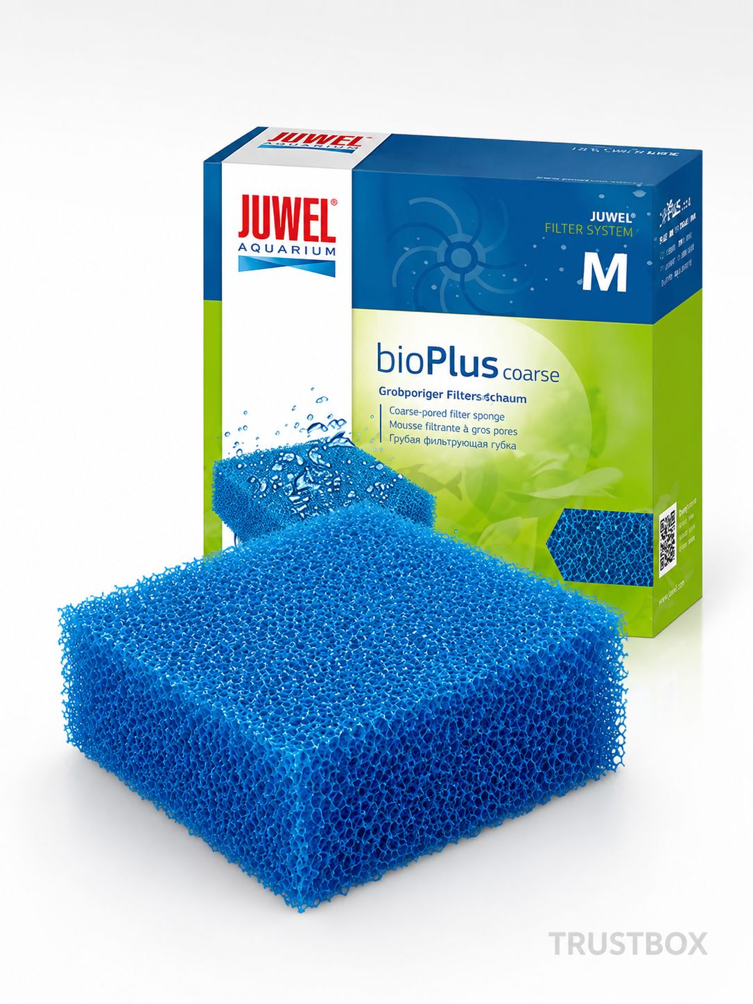 JUWEL bioPlus coarse M, синяя крупнопористая губка для фильтра Bioflow 3.0 M, 1 шт