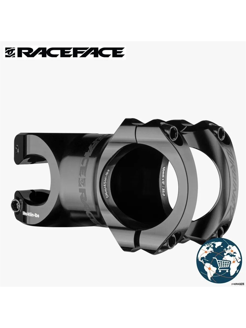 Вынос руля Race Face Turbine R 35, 60 мм, алюминиевый, черный, нерегулируемый